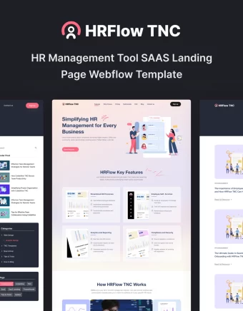 Best Webflow Website Templates 2025 by TNCFlow